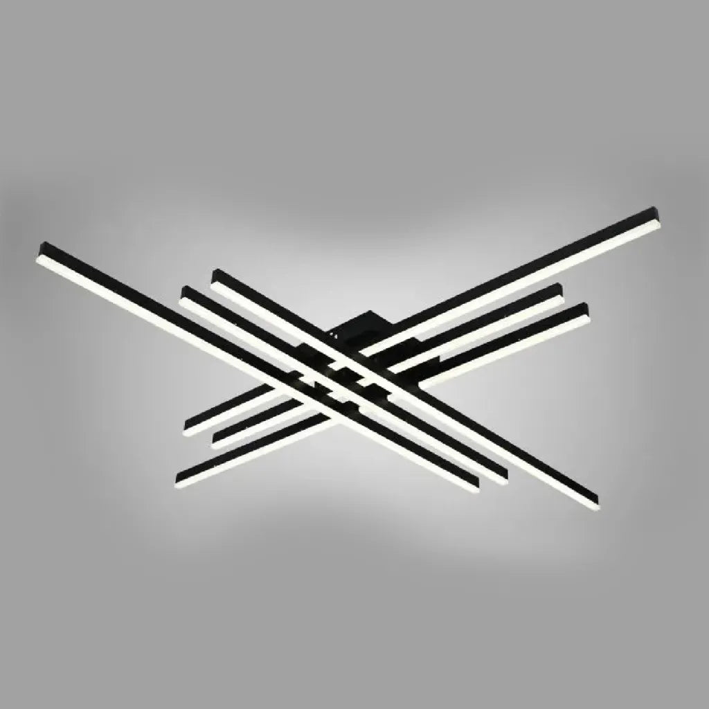 Lustra LED cu telecomanda SOFIA KEMU, 224W, Liniara, lumina Rece/Calda – Alessandro Design