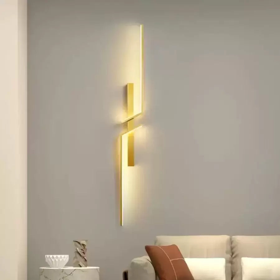 Aplica LED Gavin 18W Alb Auriu – Alessandro Design