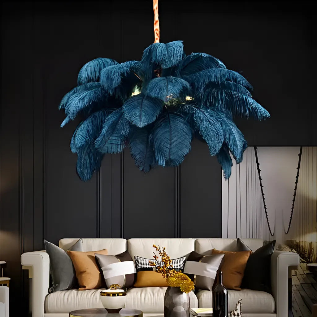 Lustra Thalis, Pene LED 40W, Verde Inchis – Alessandro Design