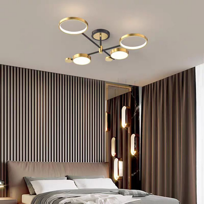 Lustra LED cu Telecomanda MARIA, 4 Elemente, 22W, Lumina Calda/Rece/Ne ...