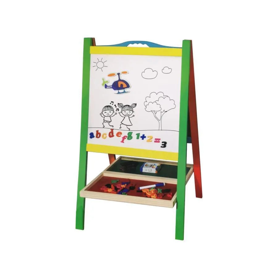Tabla Scolara Educativa Multifunctionala, 12 Crete Colorate, Lemn ...